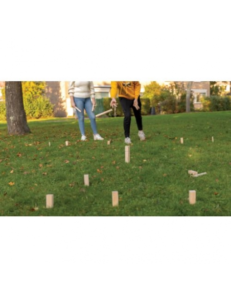 Jeu de Kubb en bois